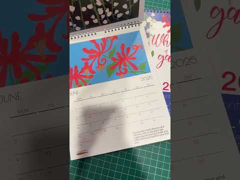 2025 Wall Calendar for flower and floriography lovers