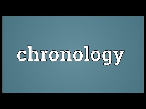 Chronology Meaning