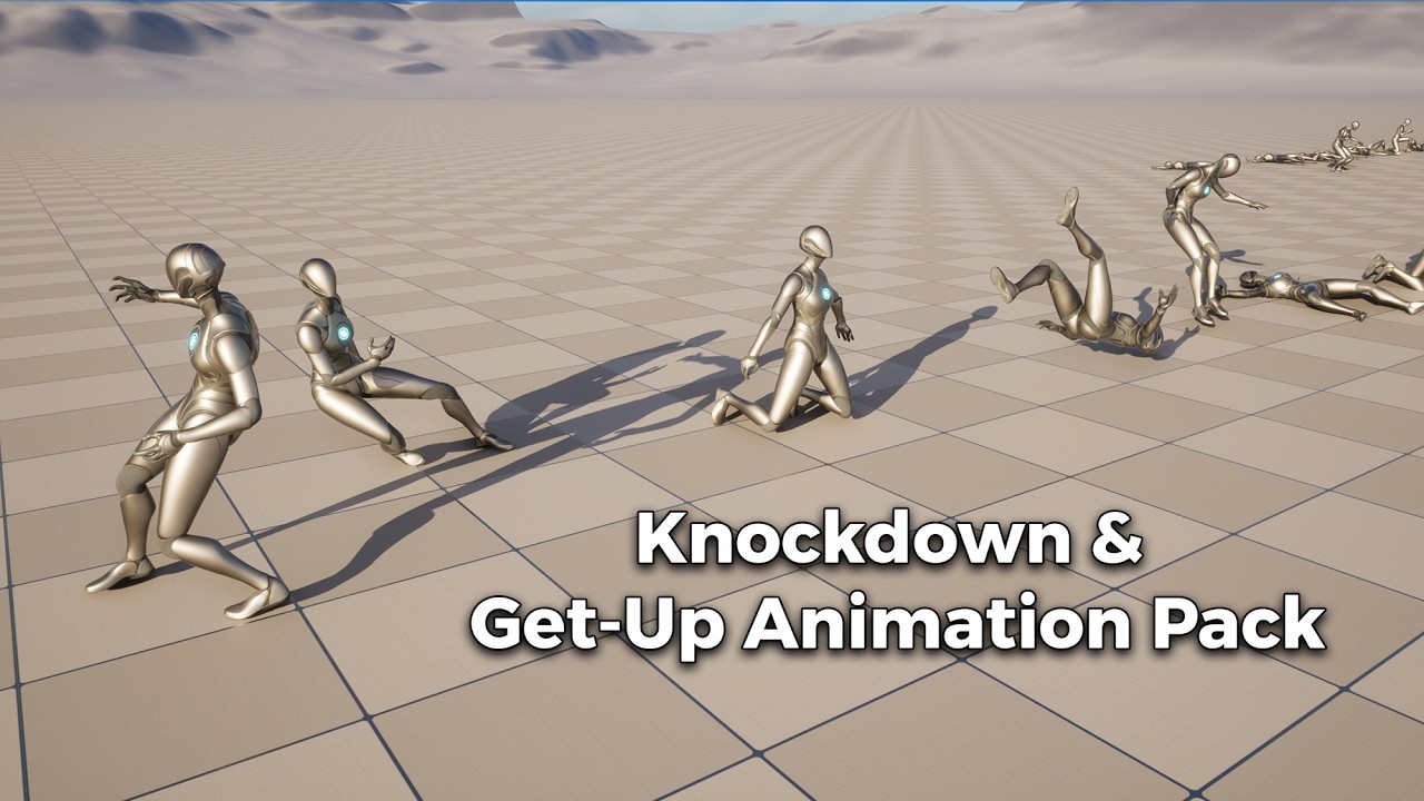 Knockdown & Get-Up Animation Pack