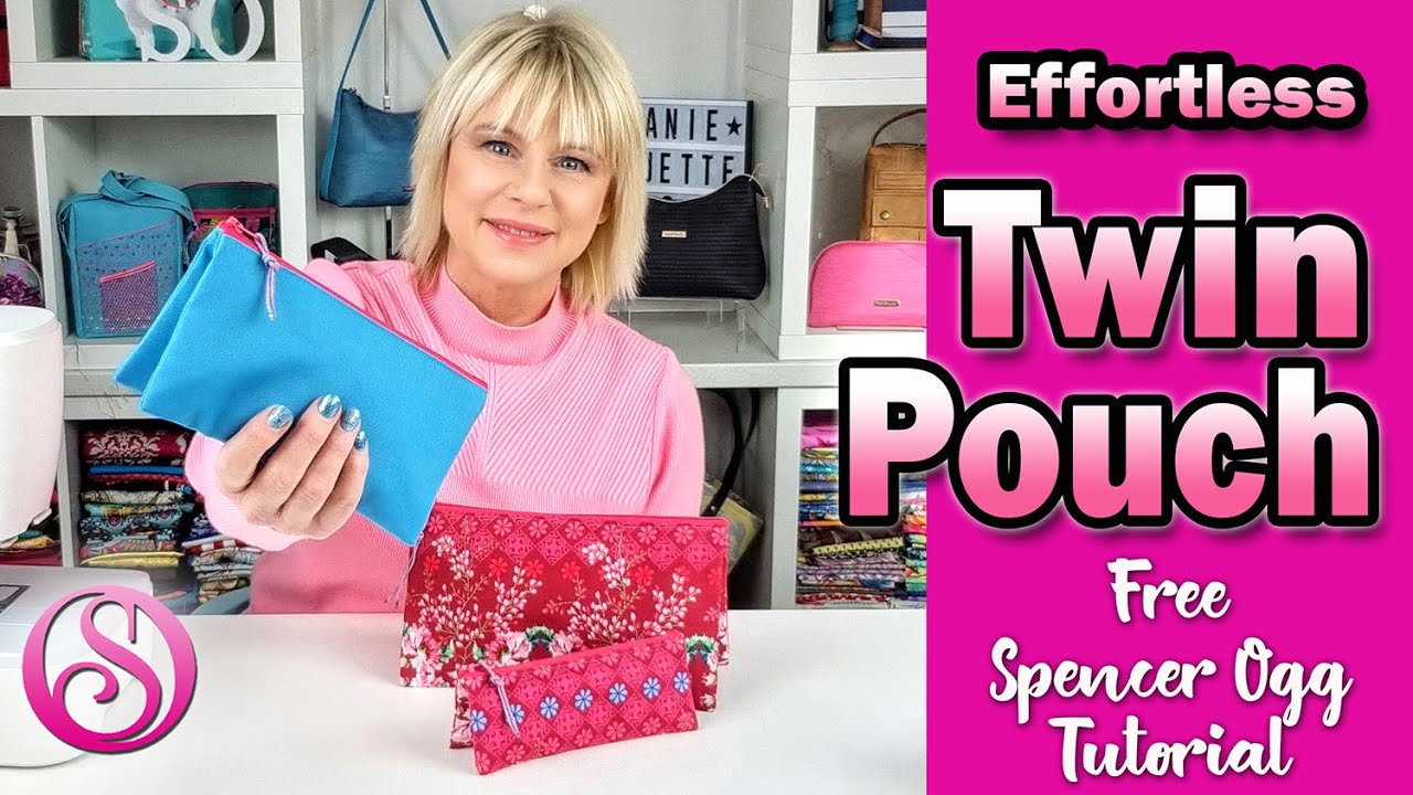 Effortless Twin Pouch - Free Sewing Tutorial - SpencerOgg