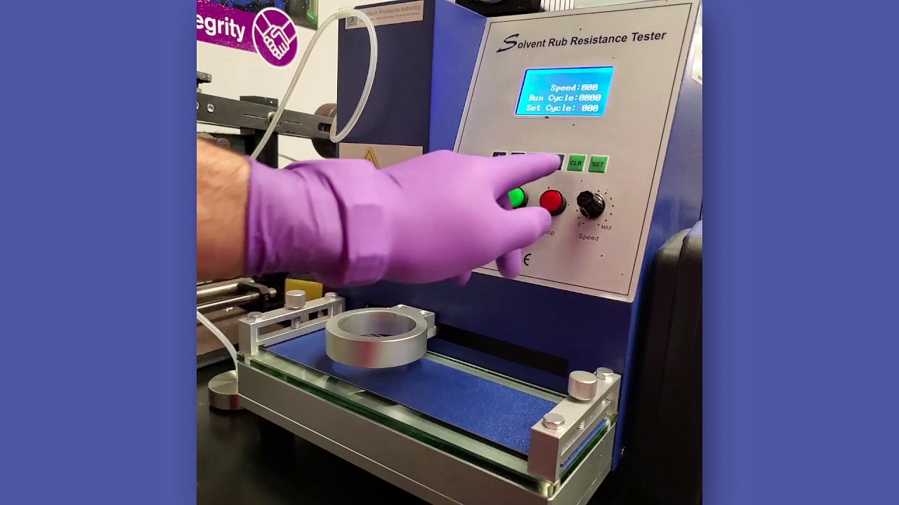 ✅ MEK—Solvent Rub Machine