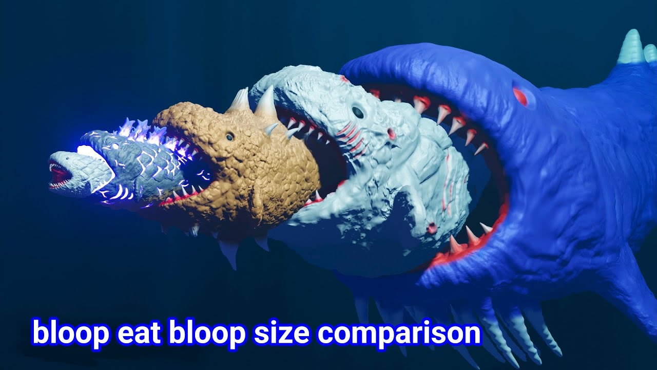 bloop eat bloop size comperison - ending with space bloop