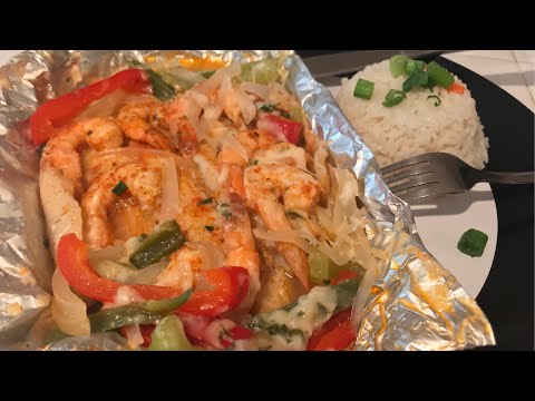 TILAPIA EMPAPELADA CON CAMARONES