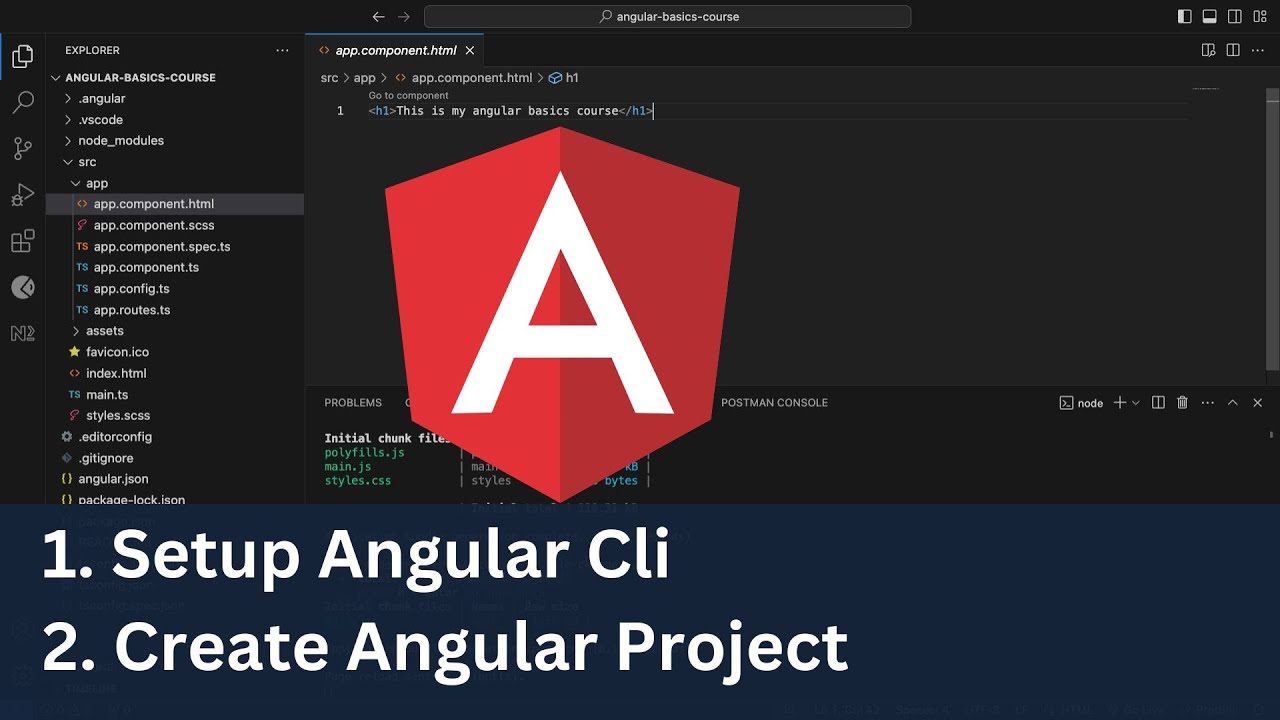 How to Create your First Angular Application using Vs Code | Angular 17