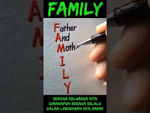 Makna Tulisan Family #shorts #maknafamily #family