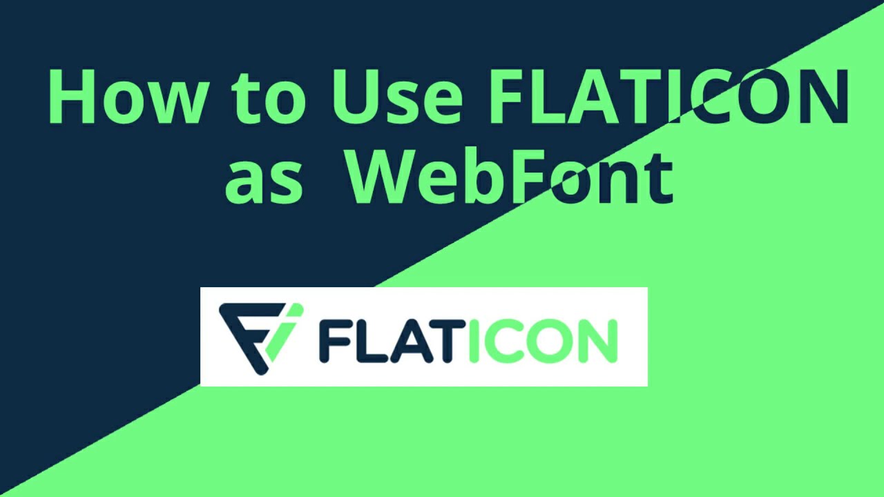 How to Use Flaticon as Webfont