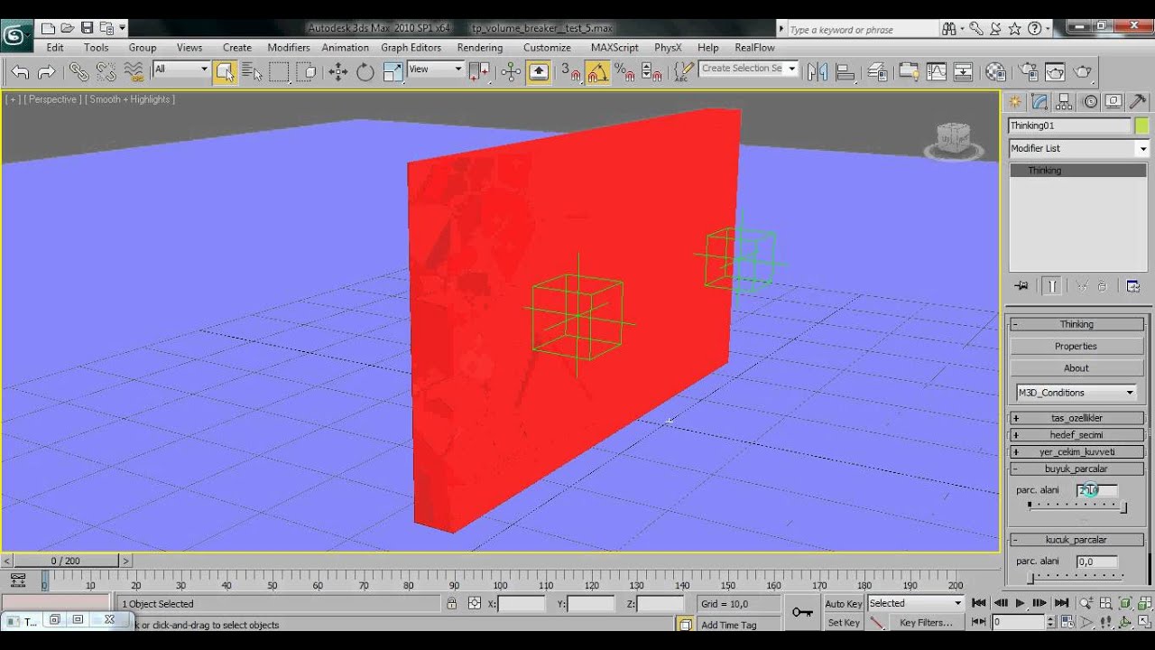 ThinkingParticles [ VolumeBreaker & Deformation Test ]