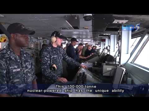 USS John C Stennis sails home after stopping by Singapore - 07Apr2013