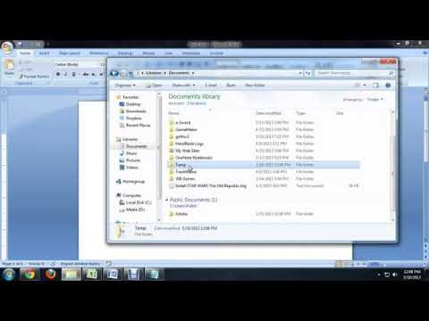 How to Make a New Folder in Microsoft Word
