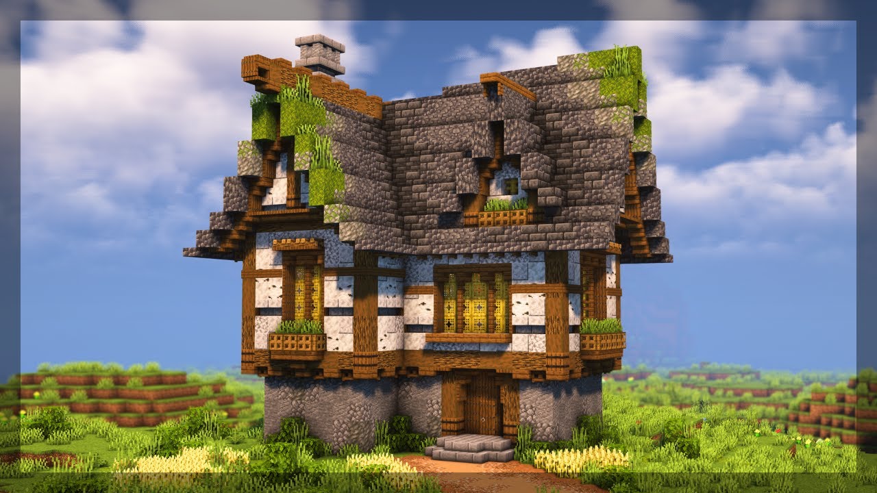 How to Build a Medieval House - Minecraft Tutorial - Minecraft Builders