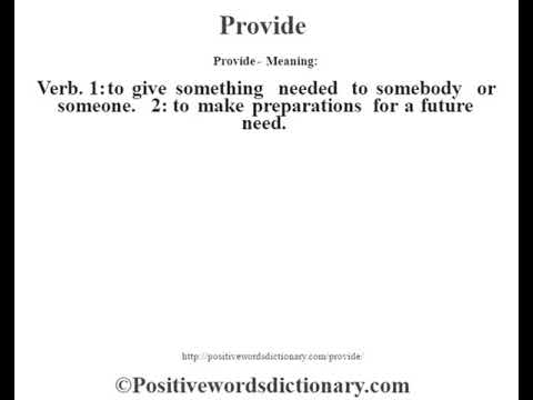 Provide definition | Provide meaning