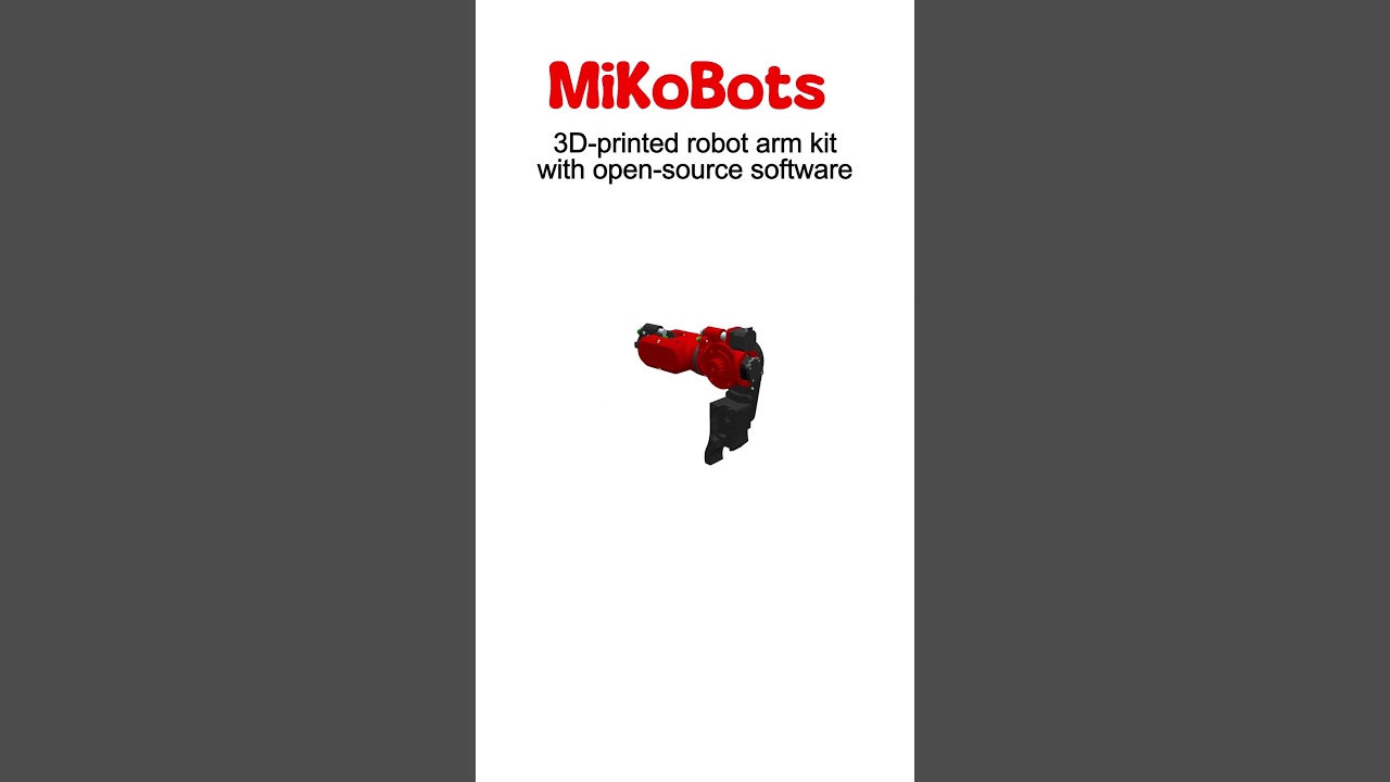3D animation of a 3d printed robot arm #3dprinting  #robot #arduino #kickstarter #solidworks