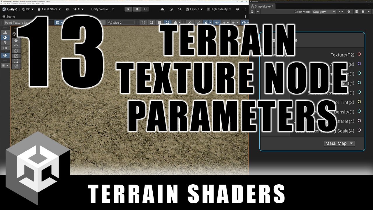 Terrain Texture Node Parameters - Terrain Shaders - Episode 13