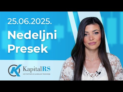 Nedeljni presek cena CFD ugovora na globalnom finansijskom tržištu 25.06.2025.
