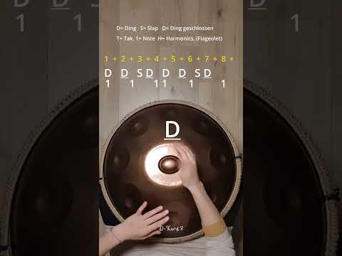 Handpan Tutorial, YATAO GROOVE SLOW, Learning with Kristina Savkova