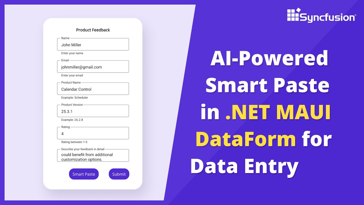 Integrating AI Powered Smart Paste into the .NET MAUI DataForm