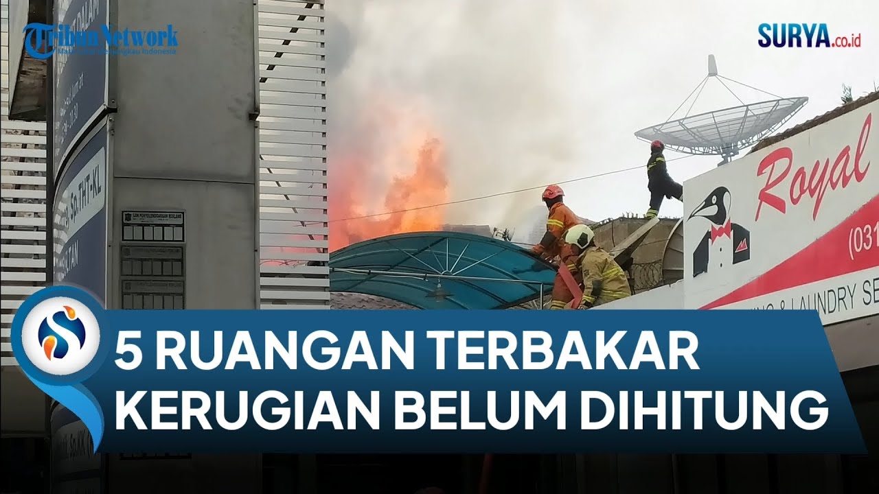 5 Ruang Utama Terbakar, Manajemen Apotek Kimia Farma Diponegoro Surabaya Belum Hitung Kerugian