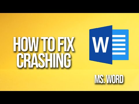 How To Fix Microsoft Word Crashing
