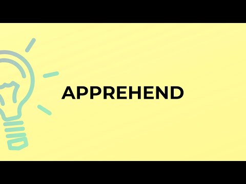 What is the meaning of the word APPREHEND?