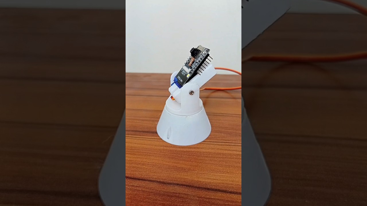 2 axis rotatable camera. Servo motor. ESP32-cam.  Experiment Lab BD.