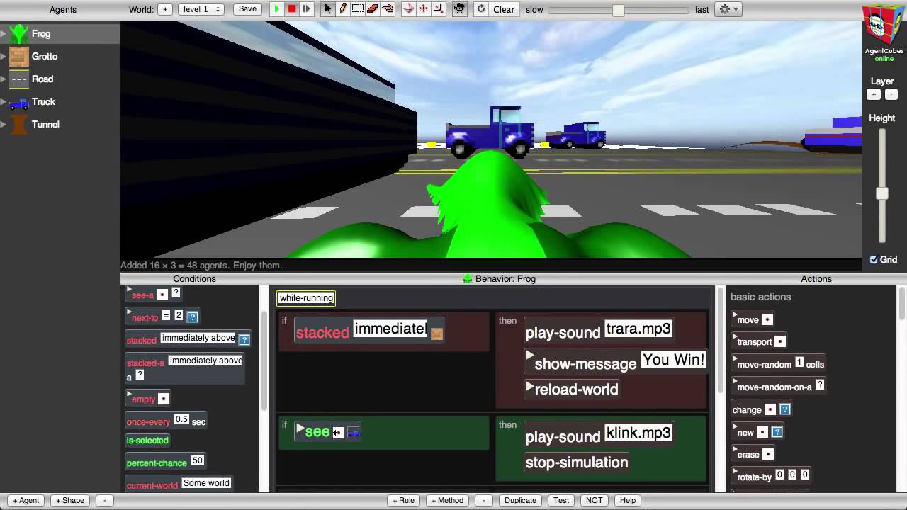 Dutch - Hour of Code - Make a 3D game with AgentCubesonline