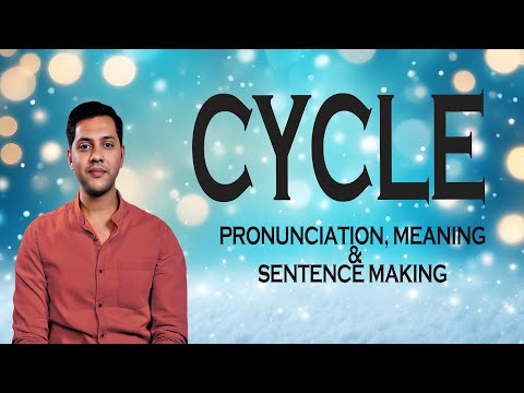 Cycle - Meaning & Pronunciation Word World Audio Video Dictionary