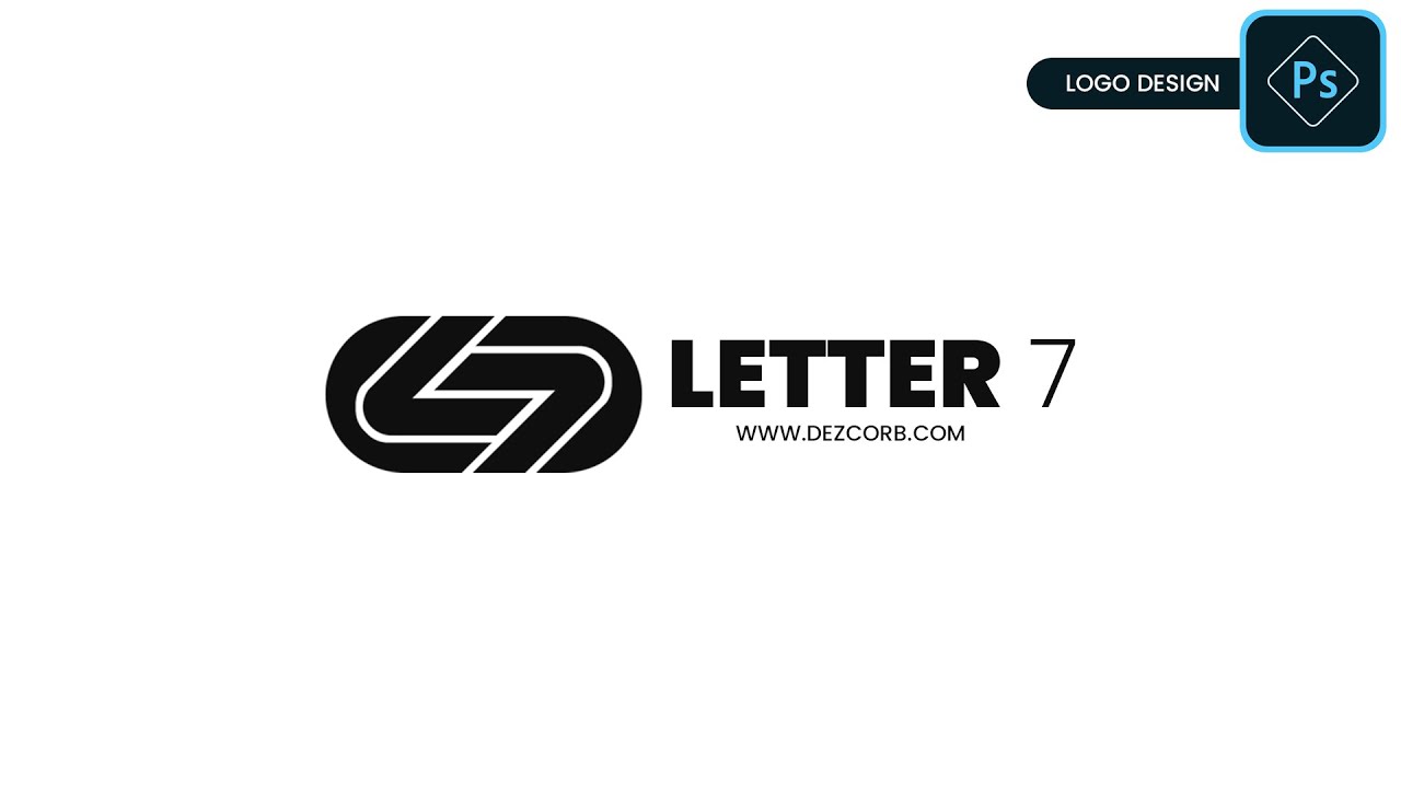 how to design a logo in photoshop 2020 | Letter 7 Logo Design Tutorial