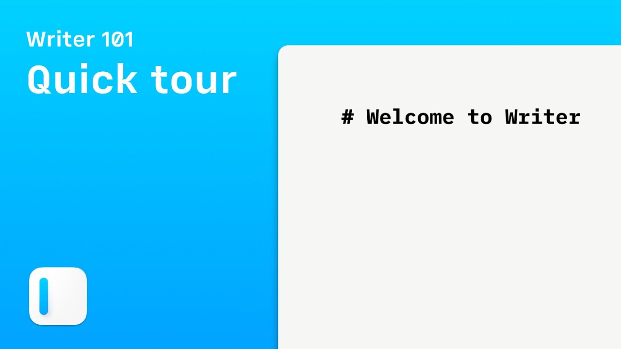 iA Writer 101 - Quick tour