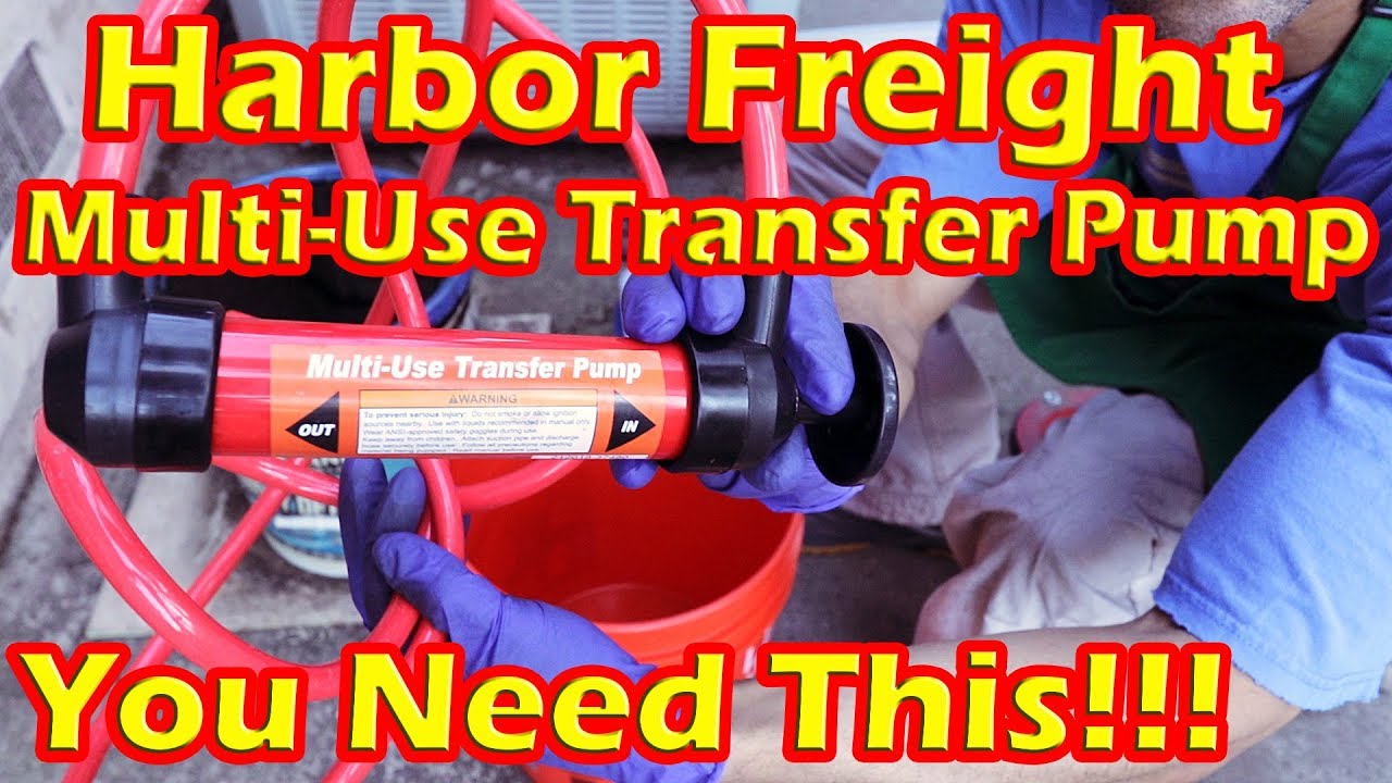Harbor freight Multi Use Transfer Pump - The Best Transfer Pump For Differential FLUID CHANGE!