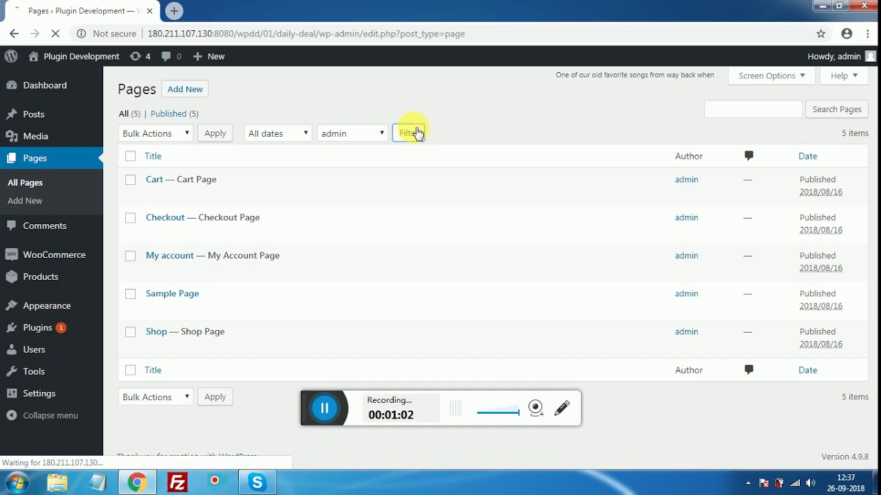 WP Post Filter By User Plugin