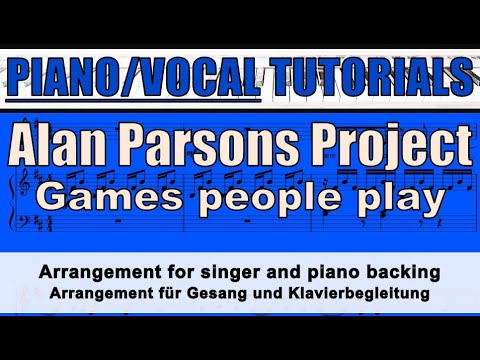 ALAN PARSONS PROJECT - Games people play - VOICE and PIANO backing / tutorial