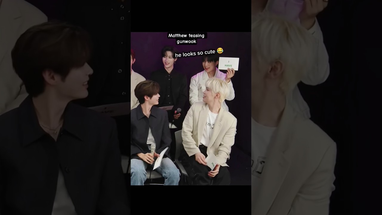 Gunwook instantly admits, ‘I have’ — adorably 😍 Seok Matthew x Park Gunwook #gunwook
