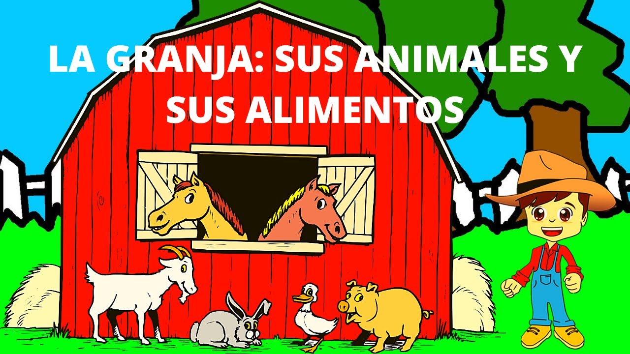 TODO SOBRE LA GRANJA/ sus ANIMALES /sus ALIMENTOS/ los CULTIVOS /Y las HERRAMIENTAS./para niños
