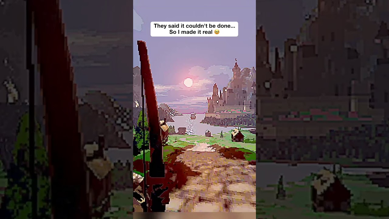 First look at my 3d pixel art game! 100% real, no Ai 🧙‍♂️ #darkfantasy #pixelart #godot