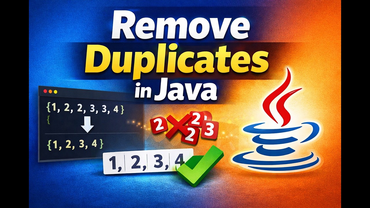 Remove Duplicate Elements From an Array in Java | Easy + Efficient Approaches