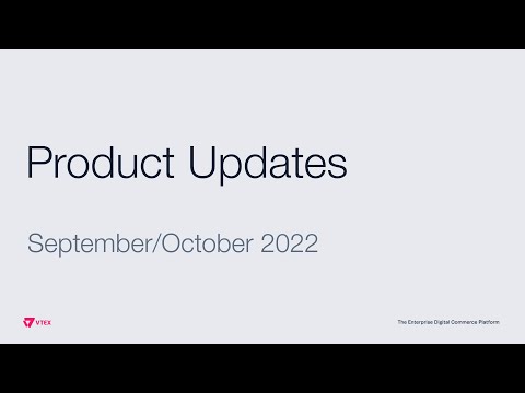 Product Updates - September/October 2022