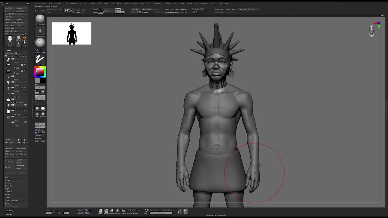 3D Character Modeling - Highpoly - Part 01