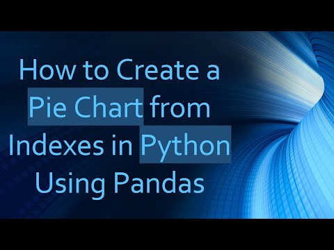 How to Create a Pie Chart from Indexes in Python Using Pandas