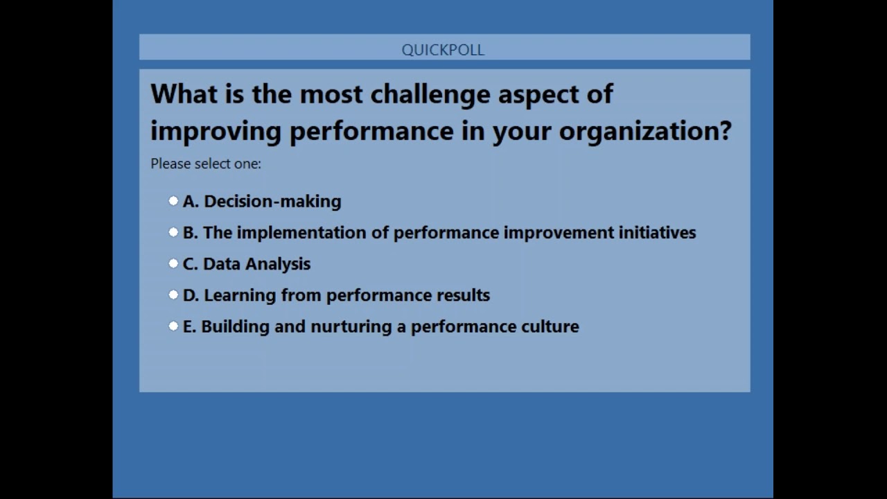 KPIs and Performance Management Systems – perspectives and changes over time