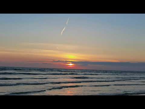 Mindful, Meditative, Sunset waters at St Ouen, Jersey, Channel Islands. Filmed 2nd May 2021.
