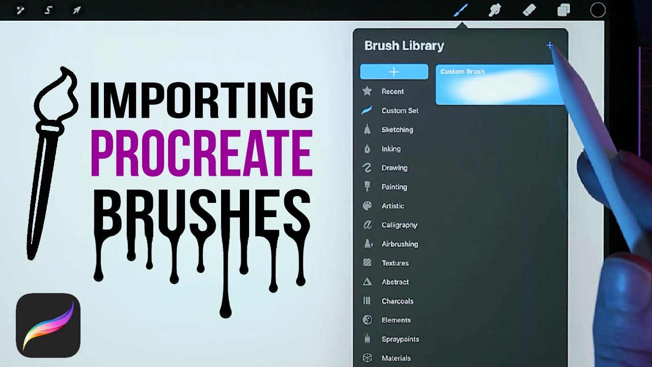 How to Import .brushset Files into Procreate (iPad Tutorial)