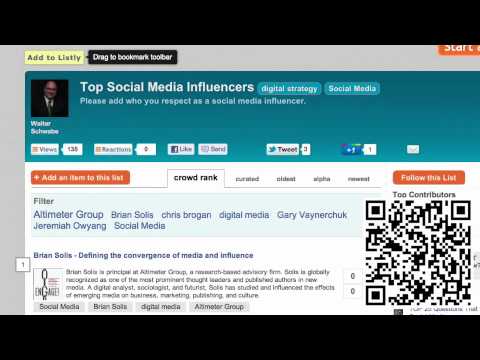 list.ly as explained by Edmonton Social Media Consultant, Walter Schwabe