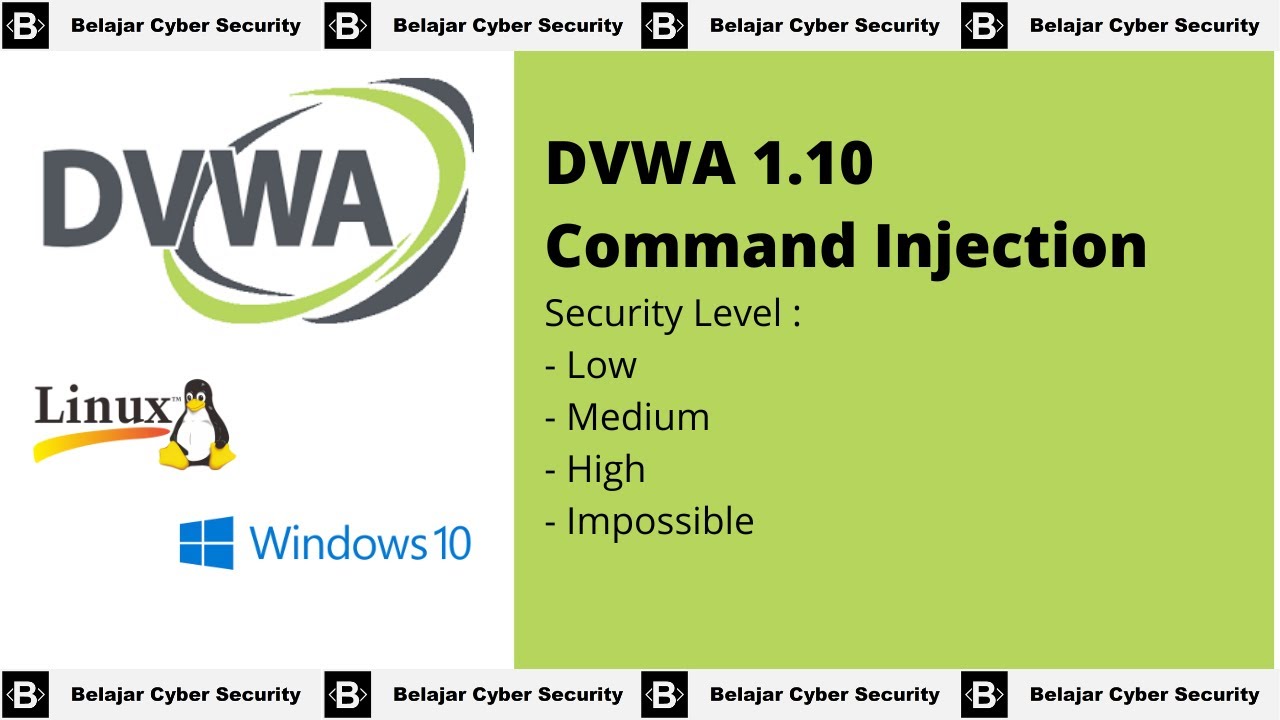 5. DVWA | Command Injection | Low-Medium-High-Impossible