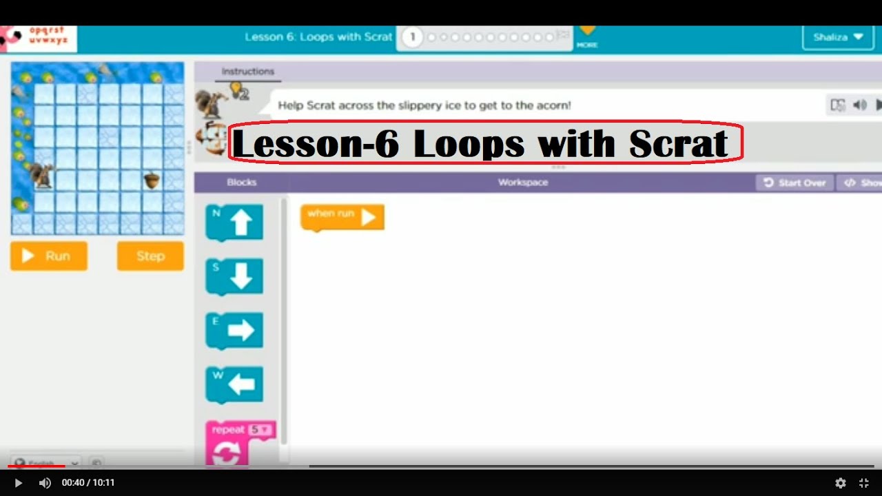 Lesson-6 Loops with Scrat