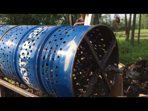 DIY Trommel Rotary Screen Separator Remove Rocks From Soil2