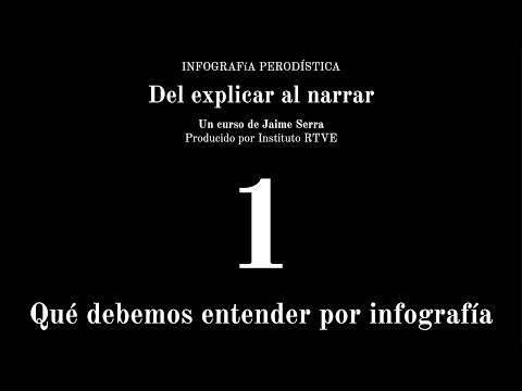 Qué debemos entender por infografía. Curso de Infografía Periodística RTVE. Lección 1.