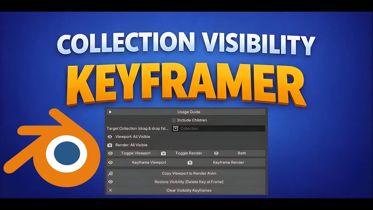 blender Collection Visibility Keyframer Addon I Tutorial Guide