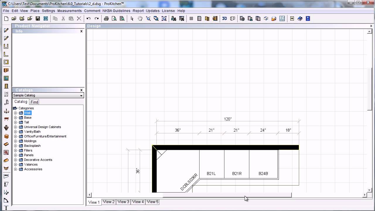 Using the Hand Tool in ProKitchen