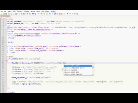php 5 how to upload multiple images to folder and insert records to database