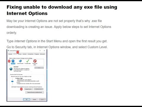 Fix: Unable To Download Any EXE File In Windows 10